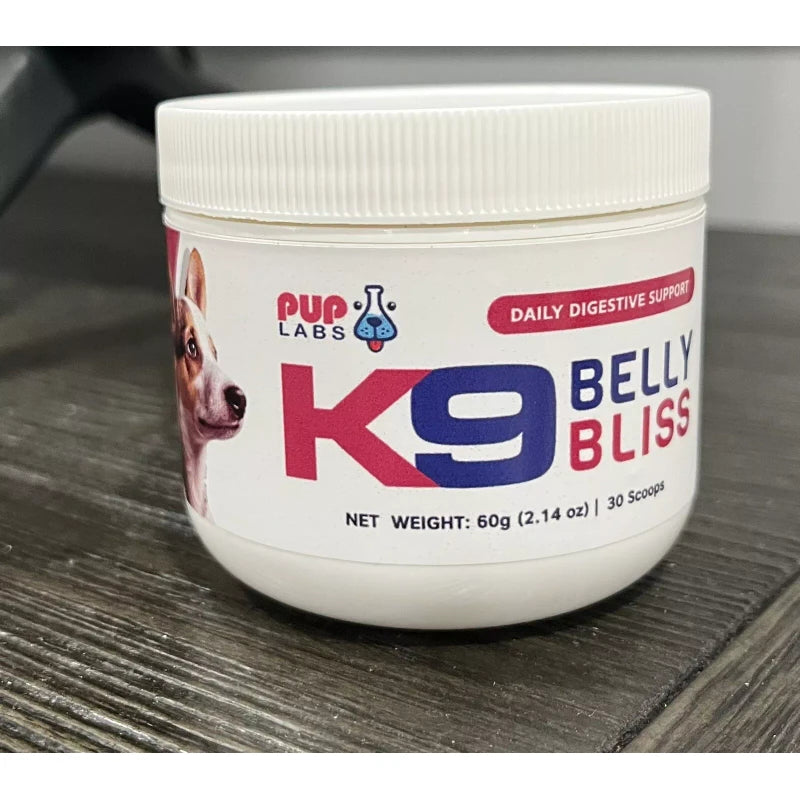 Pup Labs K9 Belly Bliss Weight: 60g (2.14 Oz) 30 Scoops – Under Yours