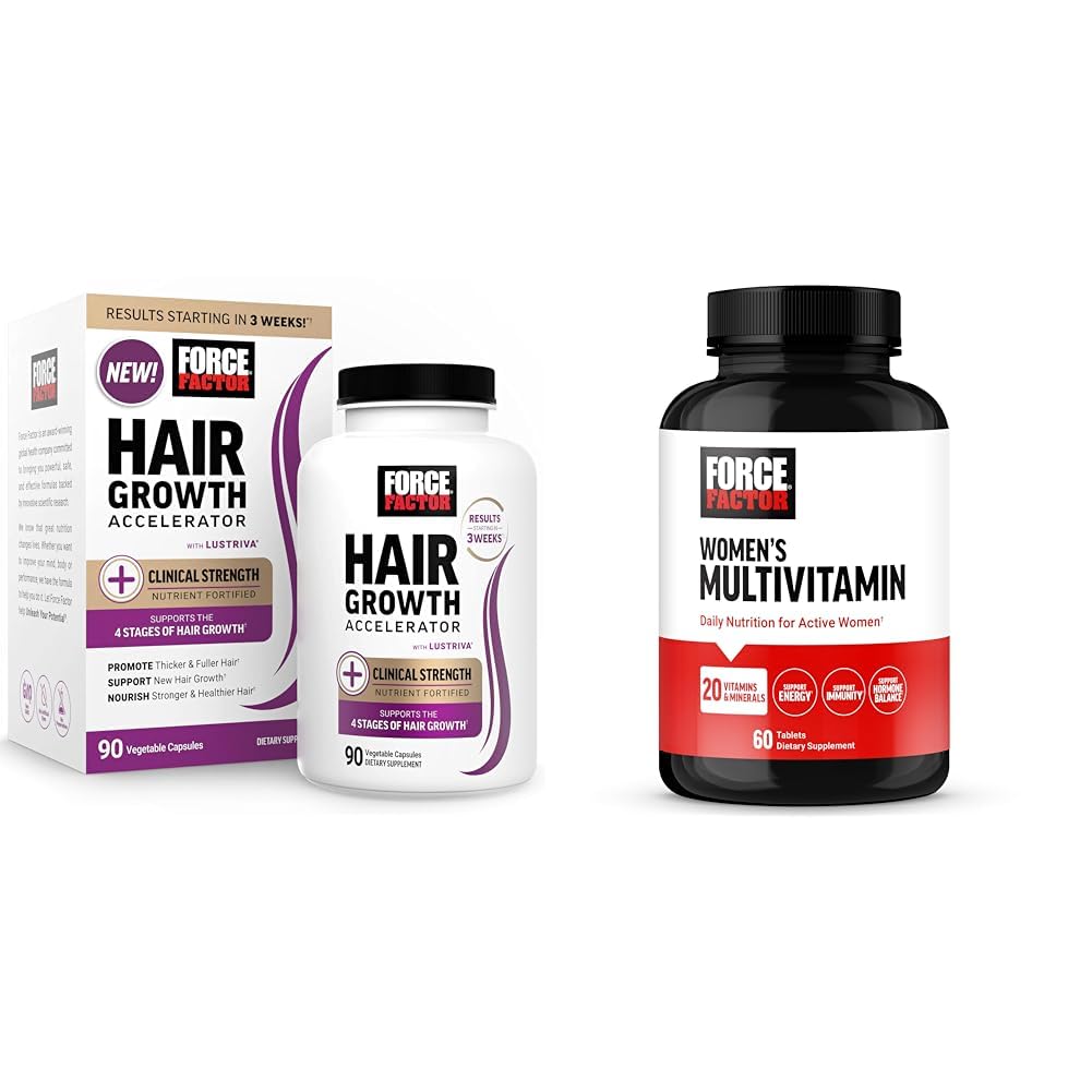 Force Factor Hair Growth Accelerator Capsules, Lustriva & Biotin + Wom – Under Yours