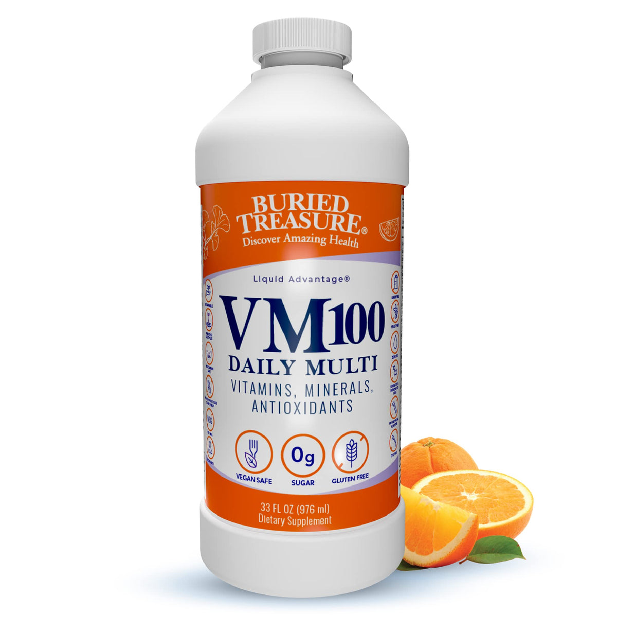 Buried Treasure VM100 Complete Daily Liquid Vitamins and Minerals plus – Under Yours