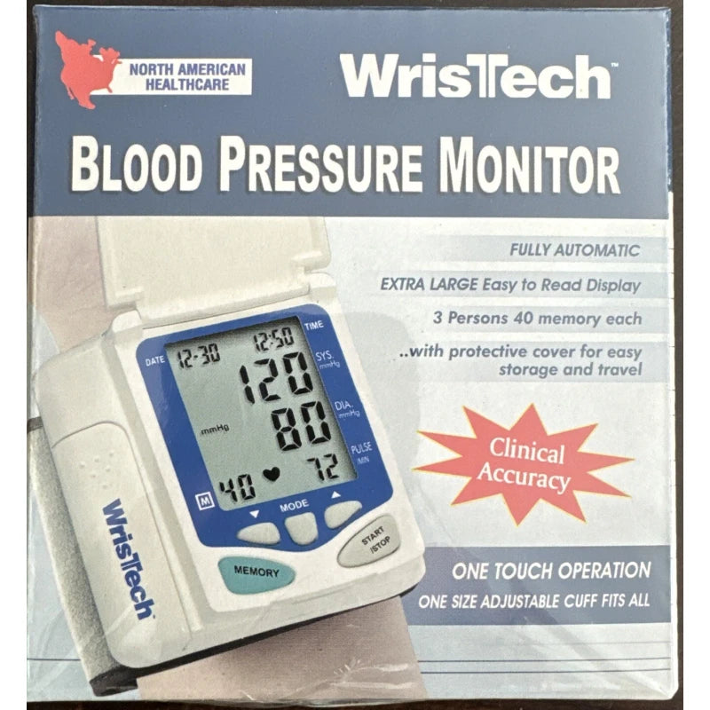 Wristech Blood Pressure Monitor Model HL 168FV New Batteries Not Inclu ...
