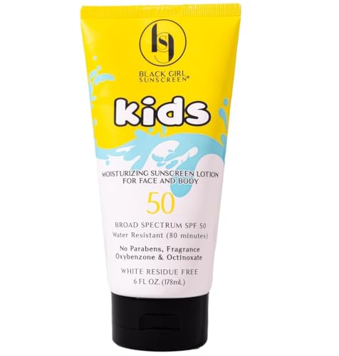 Black Girl Sunscreen Large Kids SPF 50 Sunscreen Lotion, 6 Oz Vegan ...
