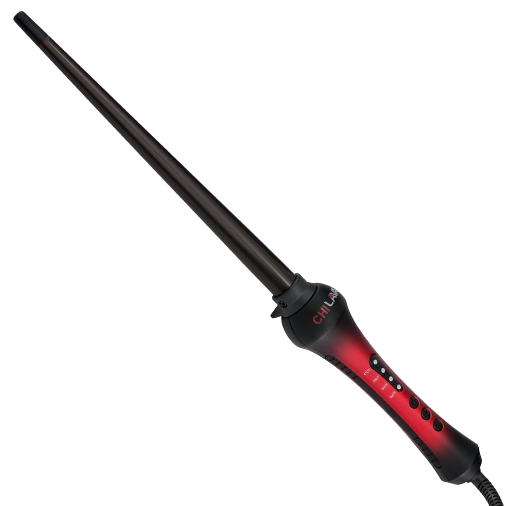 CHI Lava Tapered Hairstyling Wand, Versatile Hair Curler Wand for Flaw ...