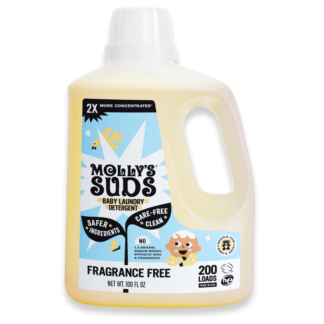 Molly's Suds Baby Liquid Laundry Detergent | Removes Formula, Poop & S ...