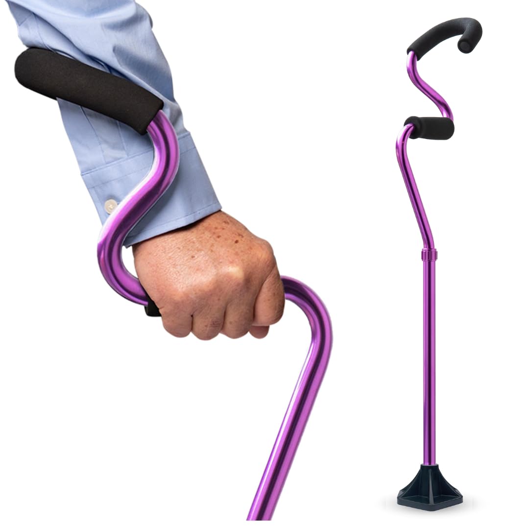 StrongArm Comfort Cane + Self Standing Lightweight Adjustable Walking ...
