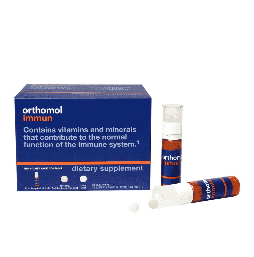 Orthomol Immun Vial, Immune Support Supplement,Capsule 30-Day Supply ...