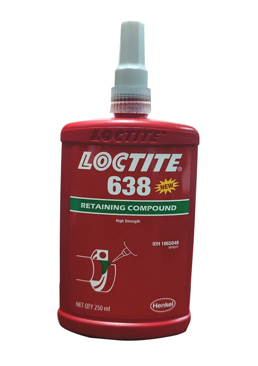 Loctite 638 Green High Strength Retaining Compound, 250 mL Bottle ...