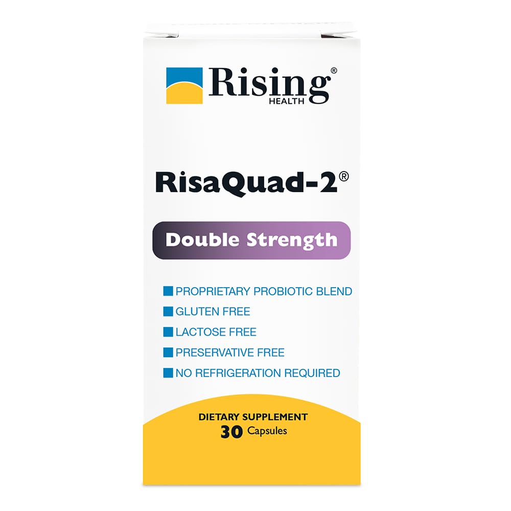 Risaquad-2 Probiotic Dietary Supplement -375mg Pack of 30 Capsules ...