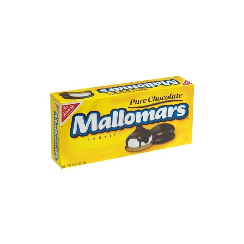 Mallomars Pure Chocolate Cookies 8 ounce box -18 Cookies Per Box- 2 Bo ...