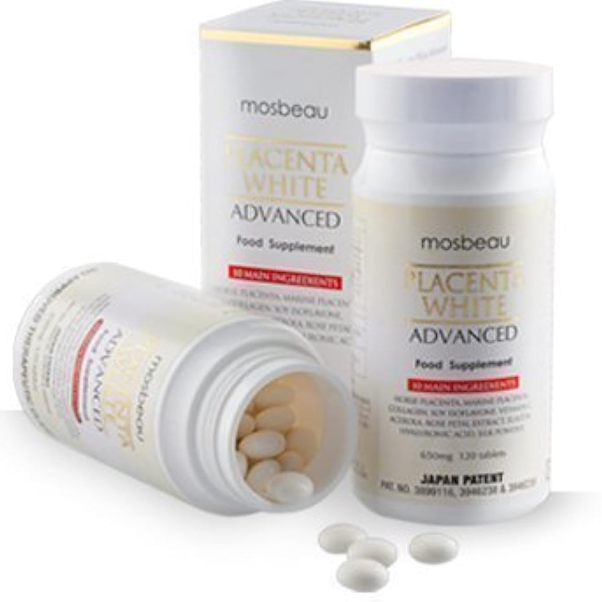 Mosbeau Placenta White Advanced Supplement for Skin Whitening 2015 Jap ...