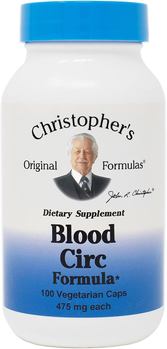 Christopher's Original Formulas Blood Circ Formula Capsules, Herbal Su ...