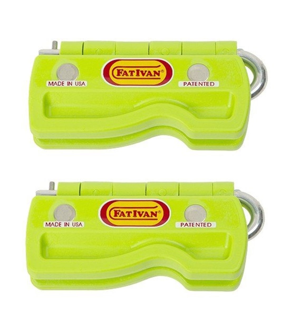 The Original Fat Ivan Fold Up Doorstop Wedge with Magnet Green (Pack o ...