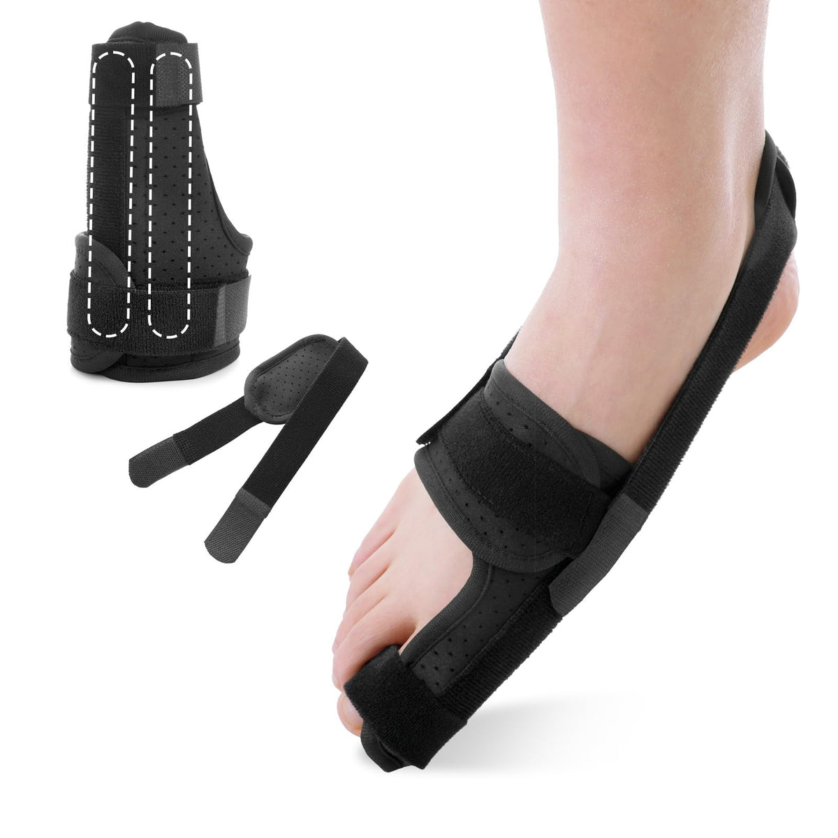 Chonario Big Toe Splint for Broken Toe, Fracture Big Toe Protectors Su ...
