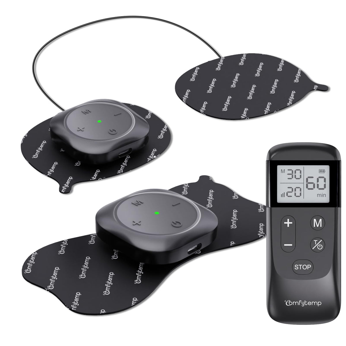 Comfytemp Wireless TENS Unit 30 Modes Muscle Stimulator for Pain Relie ...