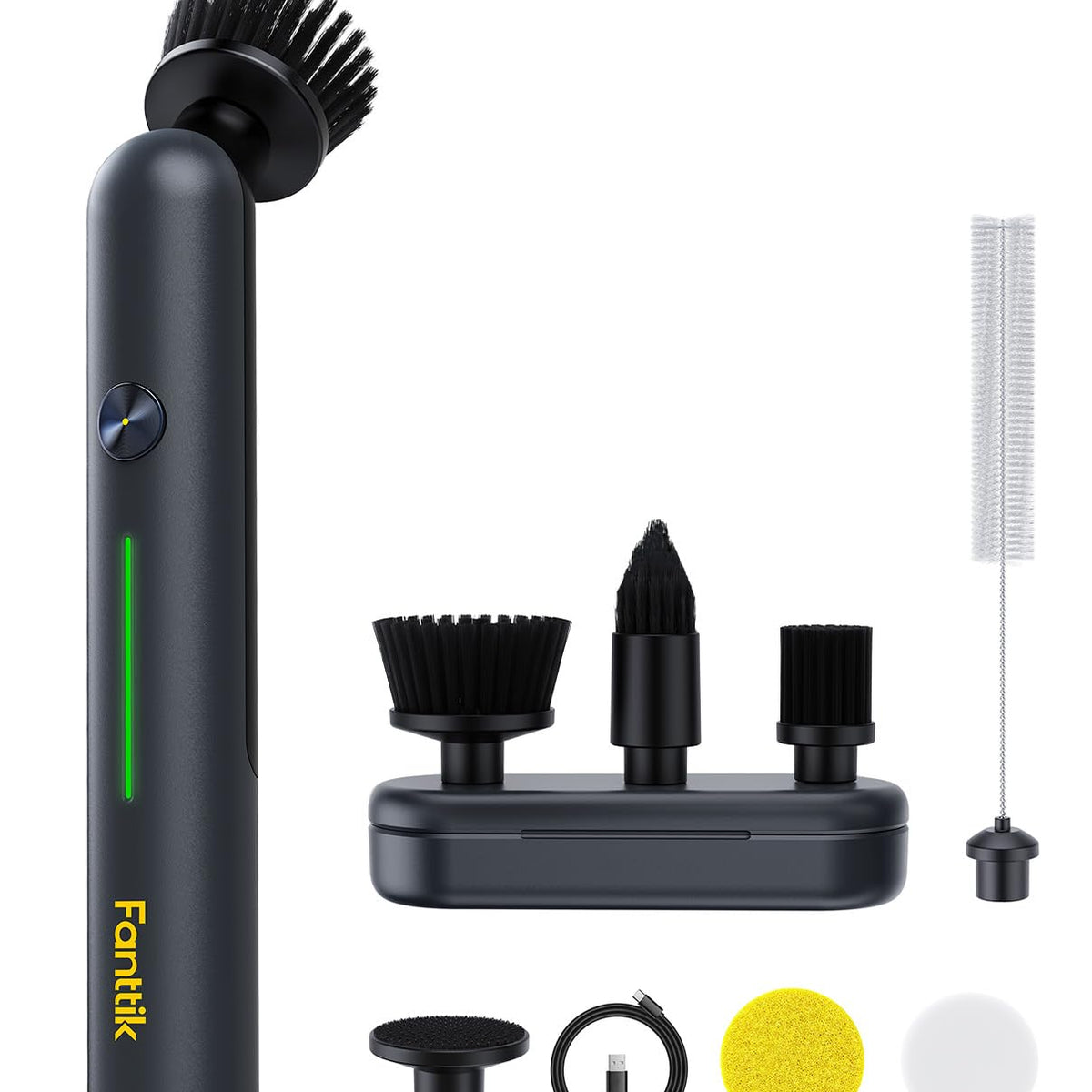 Fanttik G9 Nano Electric Spin Scrubber, Cordless Power Grout Brush, Ty ...