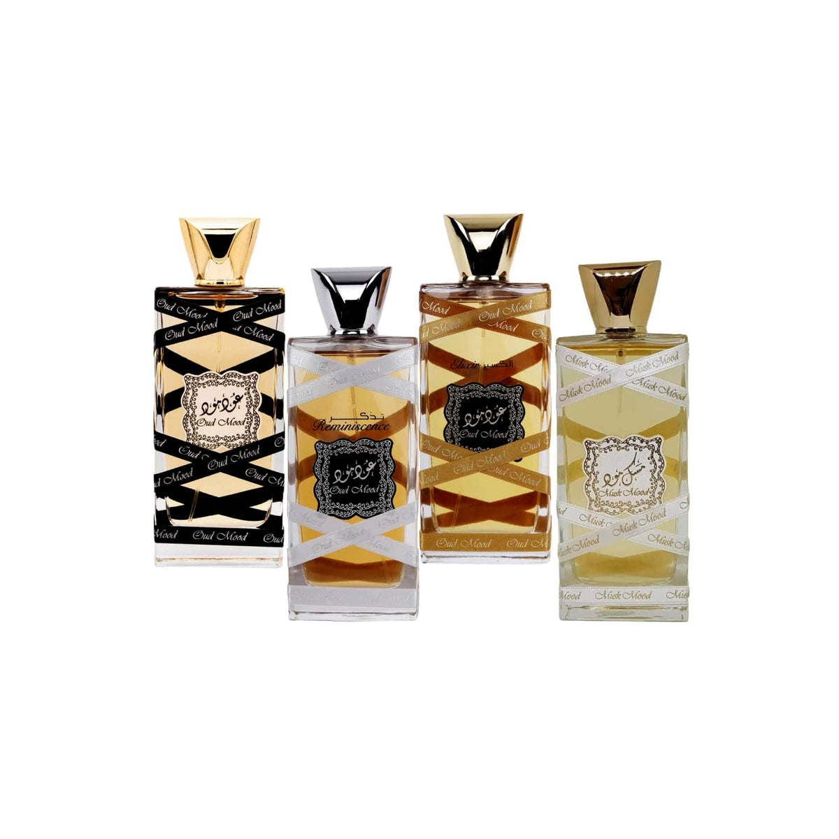 Lattafa Perfumes Oud Mood Elixir, Oud Mood Reminicense & Musk Mood EDP ...