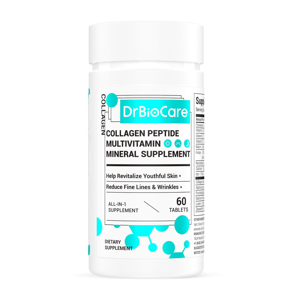 DrBioCare Collagen Peptides for Women, Beauty Vitamin & Mineral Supple ...