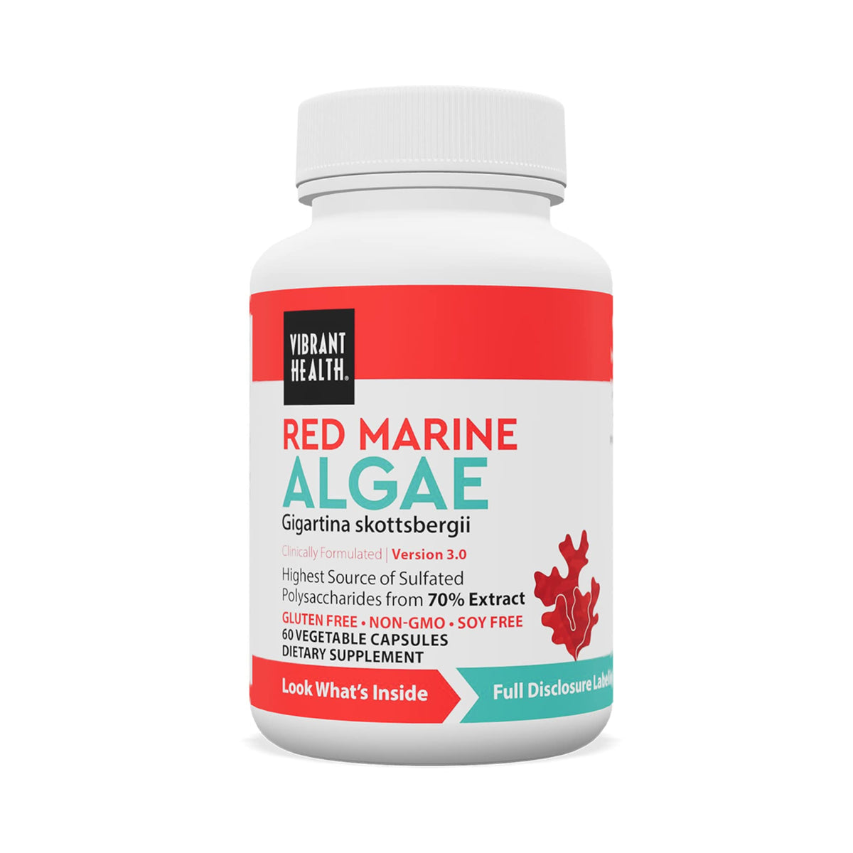 Vibrant Health, Gigartina Red Marine Algae, Plant-Based Immune Support ...