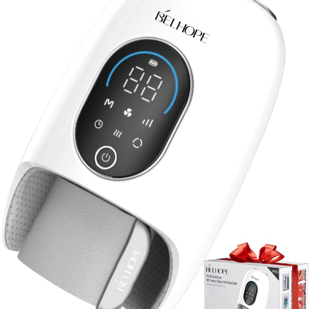 belhope Hand Massage Device with 9 Modes and 4 Heating Options for Hot ...