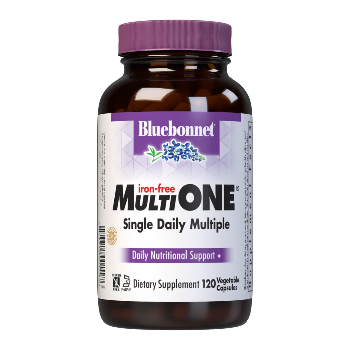 Bluebonnet Nutrition Multi One (Iron Free) Vegetable Capsules, Complet ...