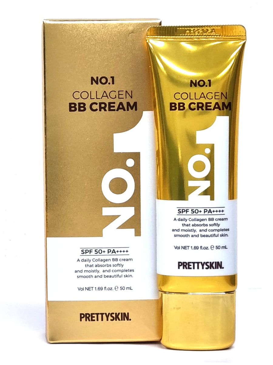 PRETTYSKIN Collagen BB Cream with Zinc Oxide & Titanium Dioxide – Ligh ...
