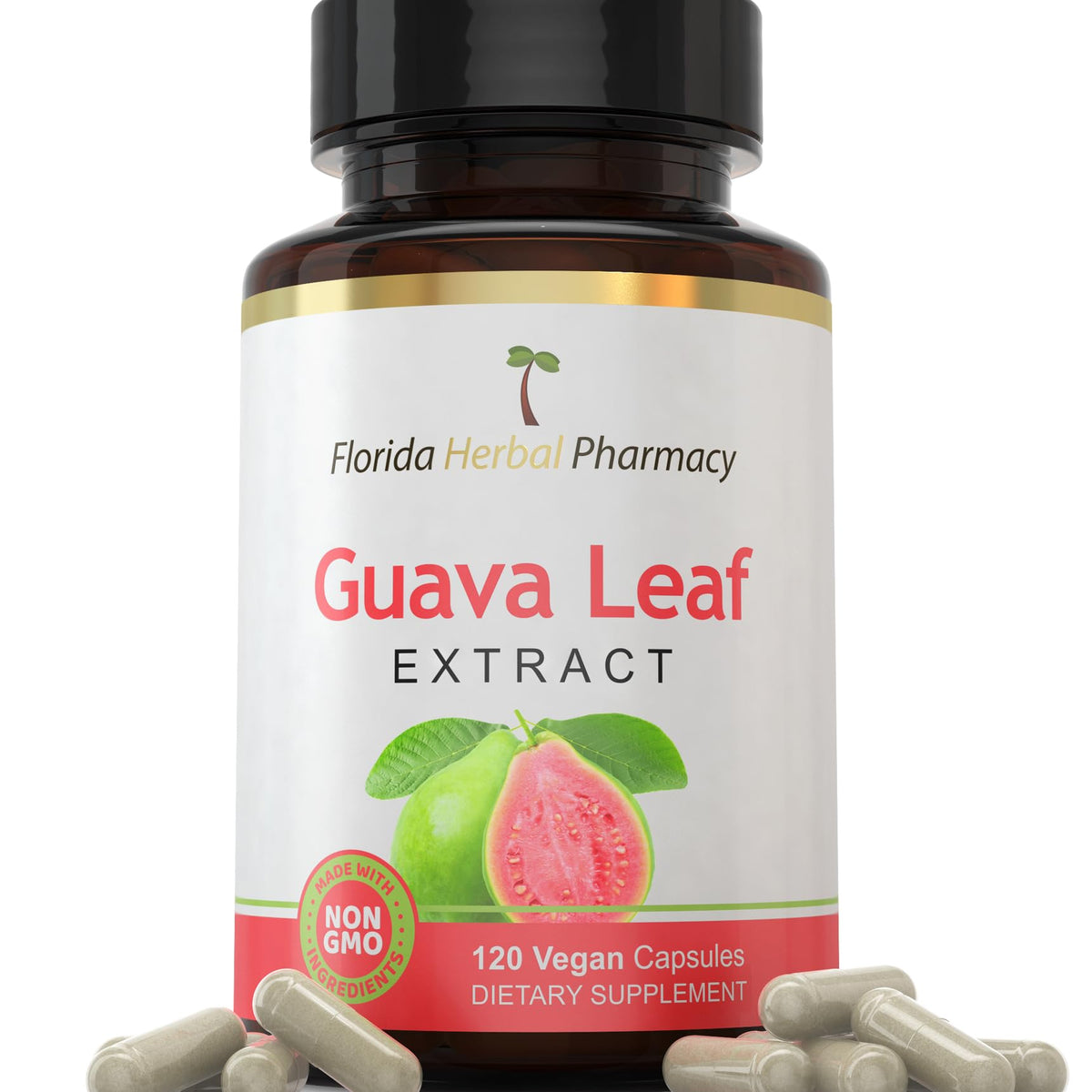 Florida Herbal Pharmacy, Guava Leaf Extract Supplement Capsules 10:1 ...