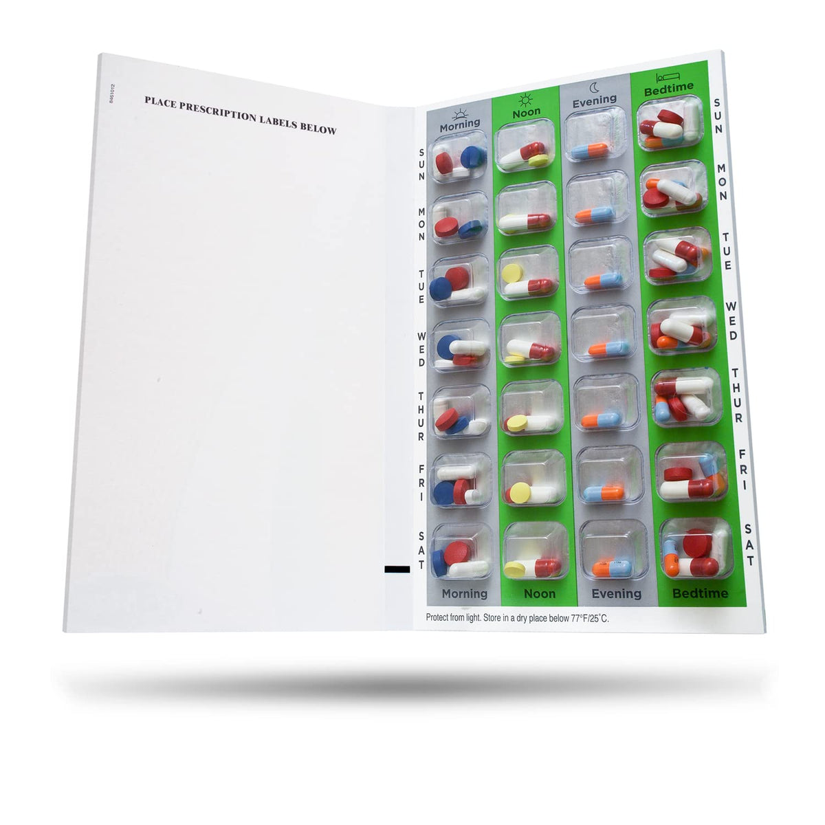 SureMed 7-Day, 4-Pass (4-doses per day) Multi-Med Disposable Blister C ...