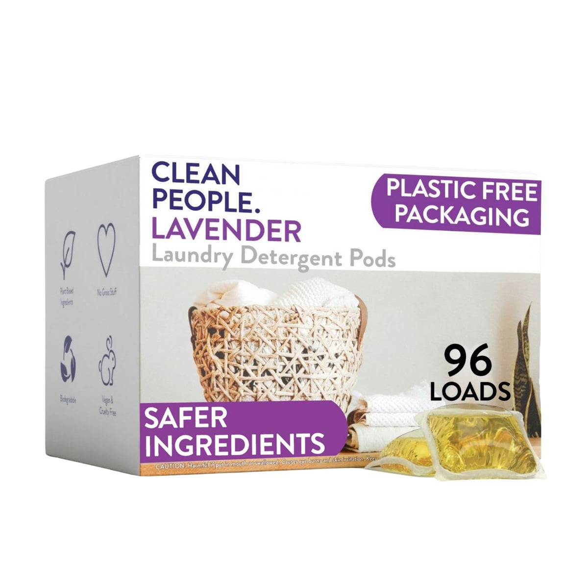 The Clean People Laundry Detergent Pods - Hypoallergenic Laundry Pods ...
