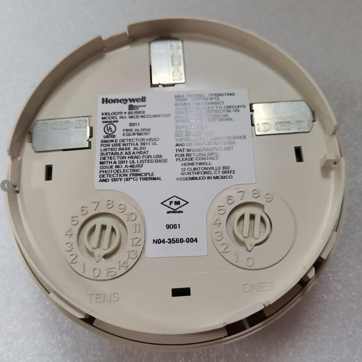 New FCI MCS-ACCLIMATE2F Multi-Sensor Heat Detector Head – Under Yours