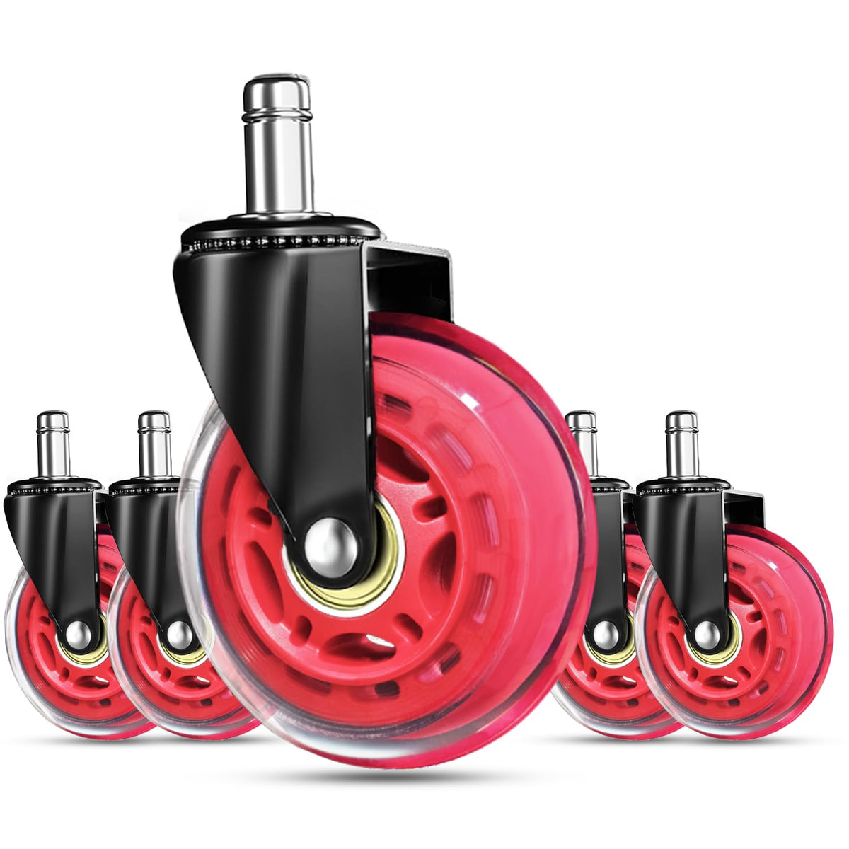 RidRed Gaming Chair Wheels - Heavy-Duty Office Chair Wheels - Replacem ...
