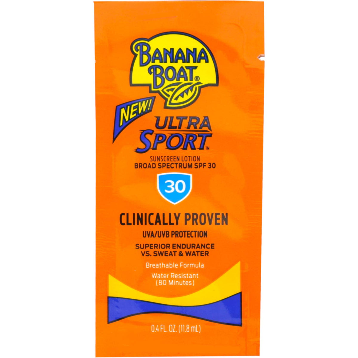 Banana Boat Sport Sunscreen, SPF 30 Protection lotion, Travel Packets ...