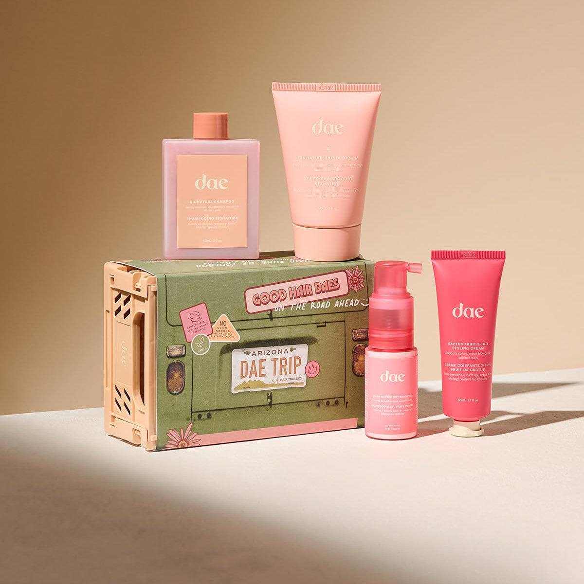 DAE Hair Tool Box (3-In-1 Styling Cream, Fairy Duster Dry Shampoo, Sig ...