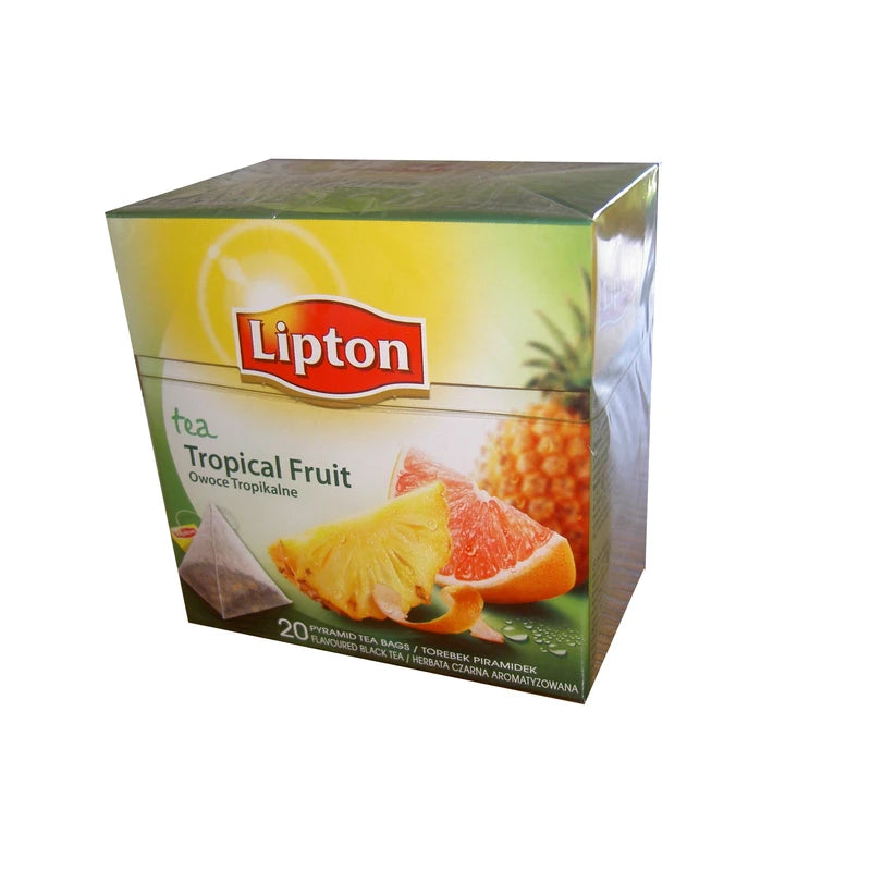 Lipton Tea 20 Pyramid Tea Bags "Tropical Fruit" Pure Tea Genus – Under ...