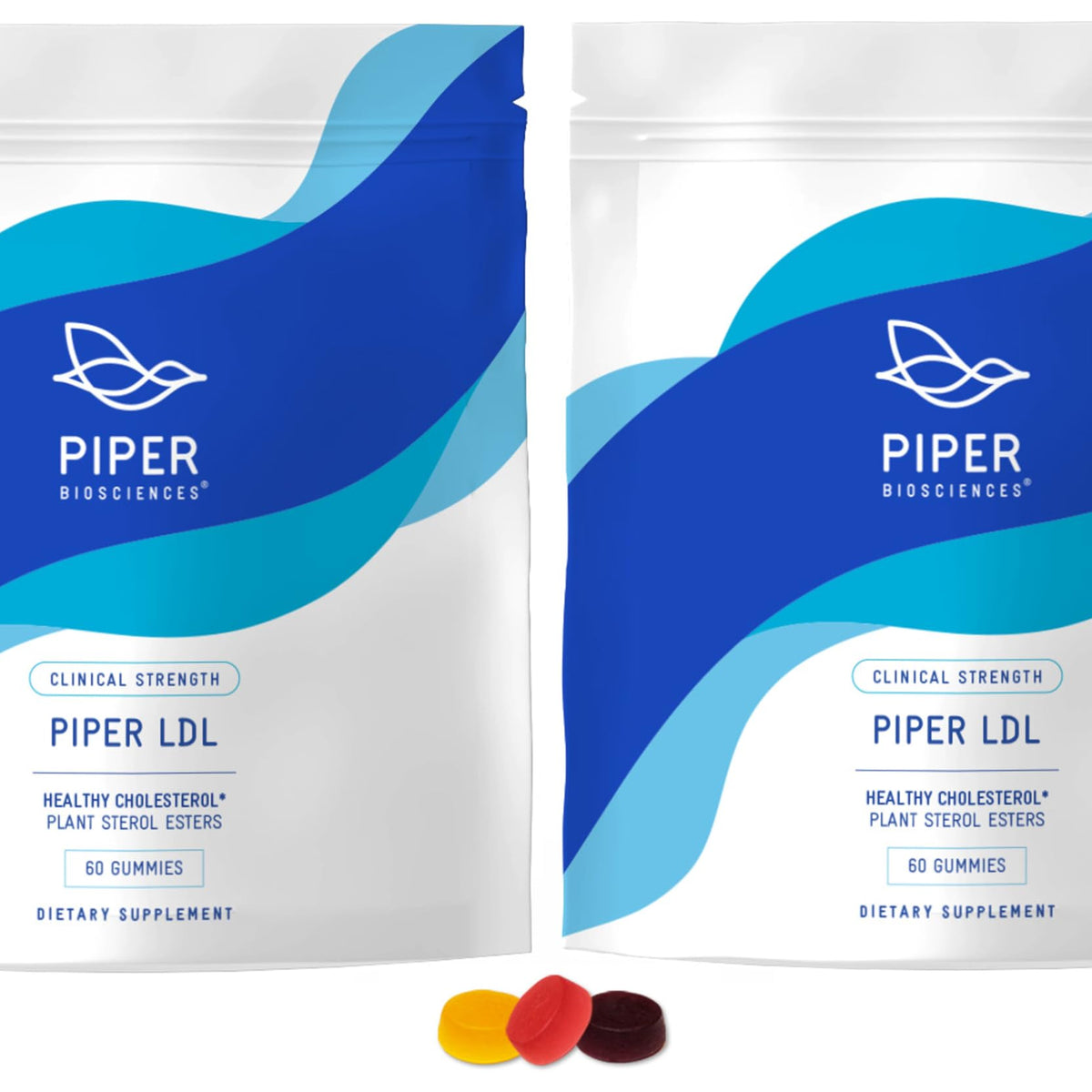 Piper LDL Clinical Strength Healthy Cholesterol Gummies (2280 mg Plant ...