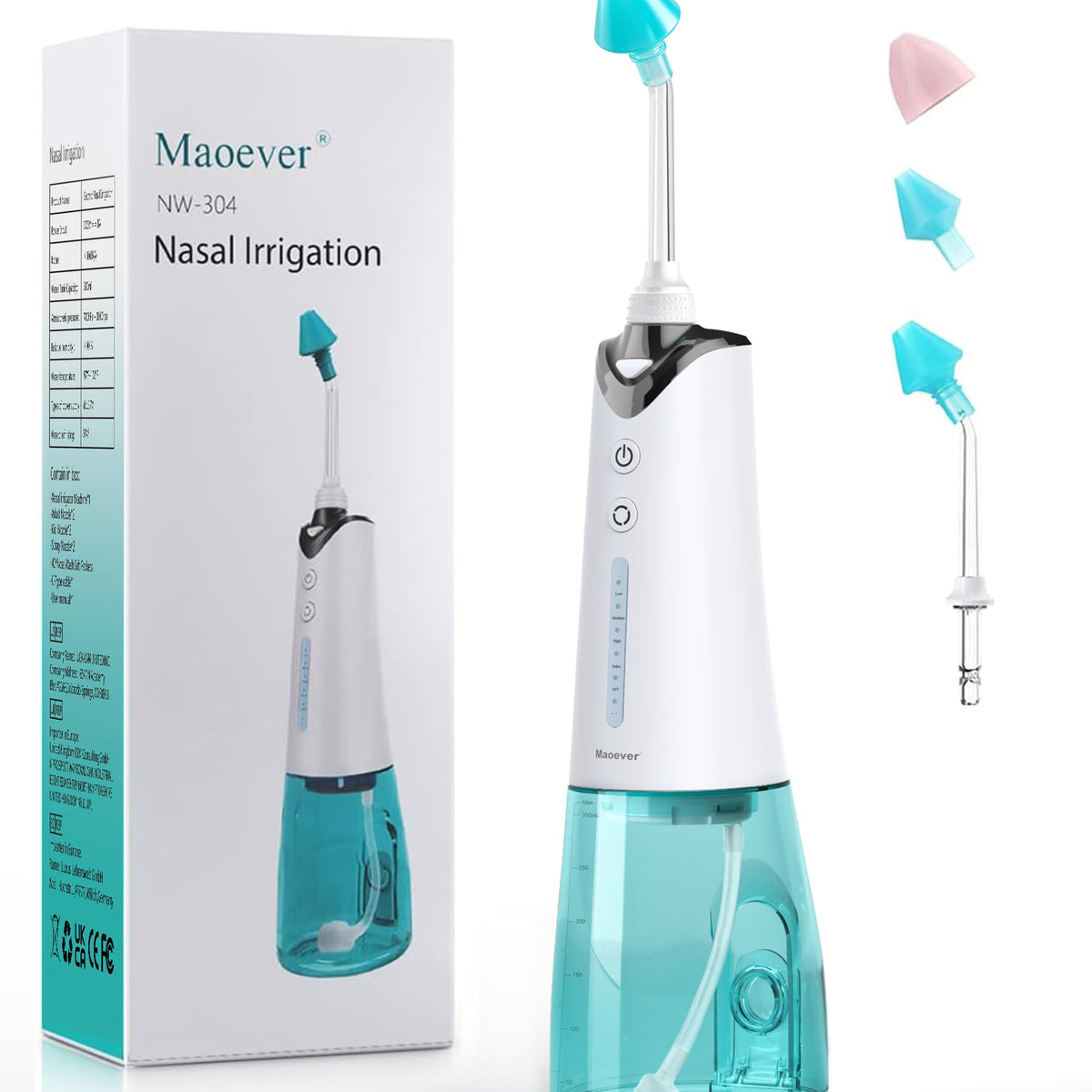 Sinus Cleaner Machine, Cordless Nasal Rinse Machine for Sinus Relief ...