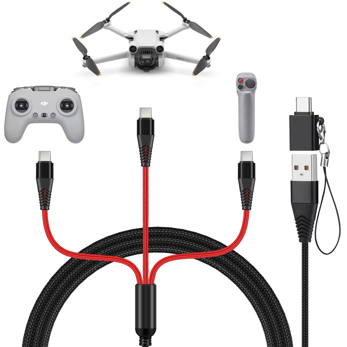 Charger for DJI Mini 4 Pro, Mini 3 Pro, Mavic 3, Air 2S, Avata Drone ...