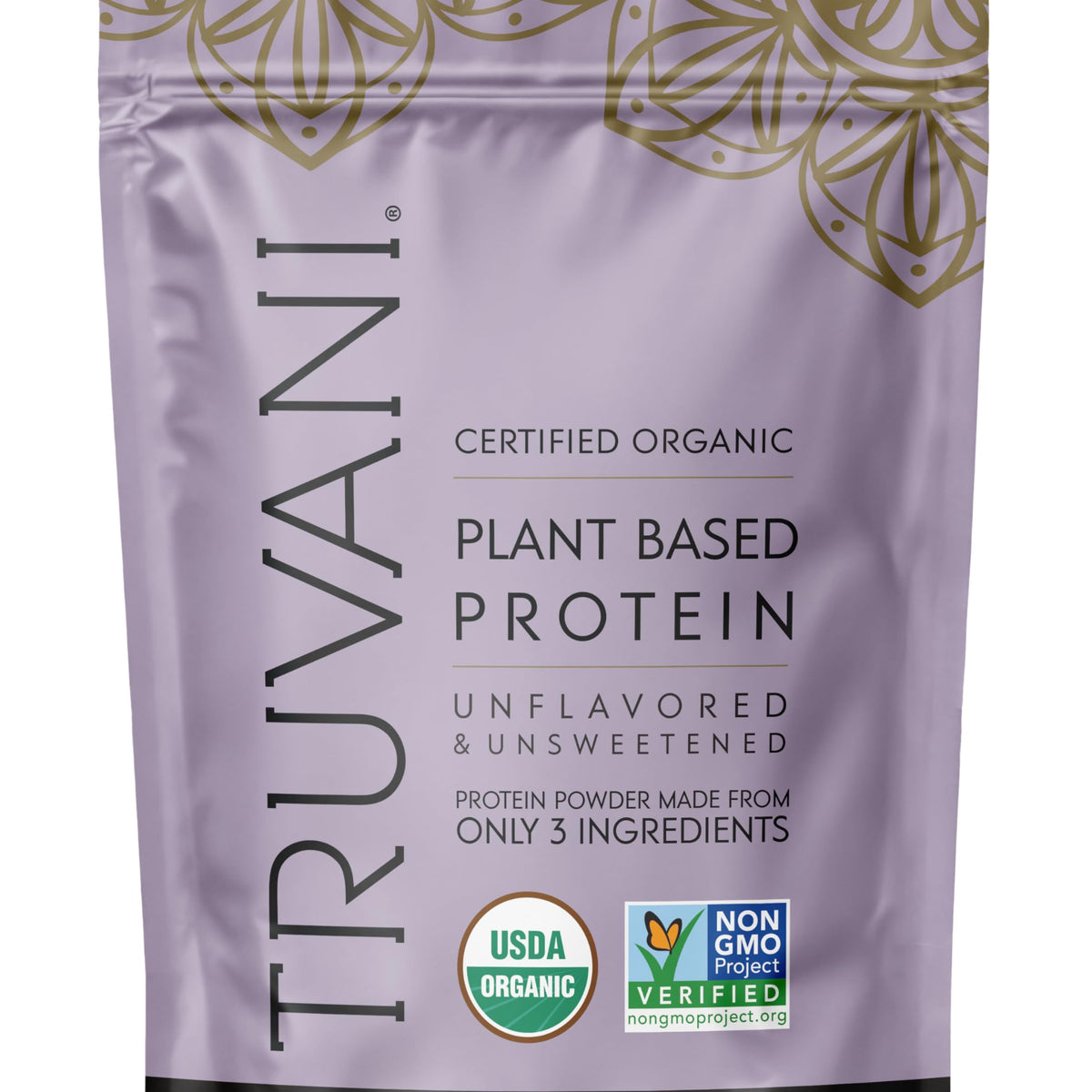 Truvani Vegan Pea Protein Powder | Unflavored | 20g Organic Plant Base ...
