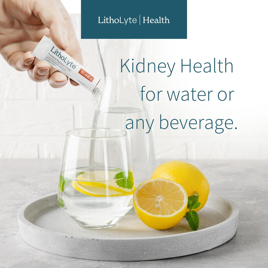 LithoLyte Kidney Health 15 mEq | Water & Beverage Enhancer for Kidney ...