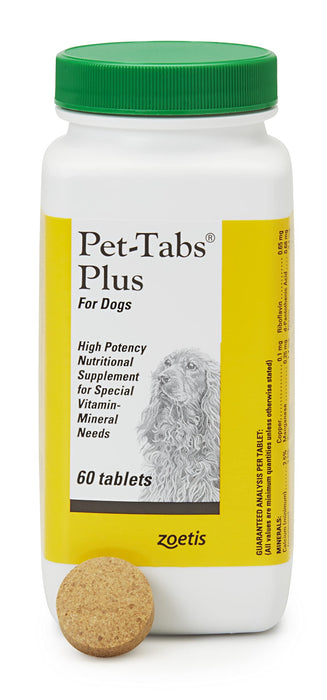Pet-Tabs Plus Multivitamin and Mineral Supplement for Dogs with Specia ...