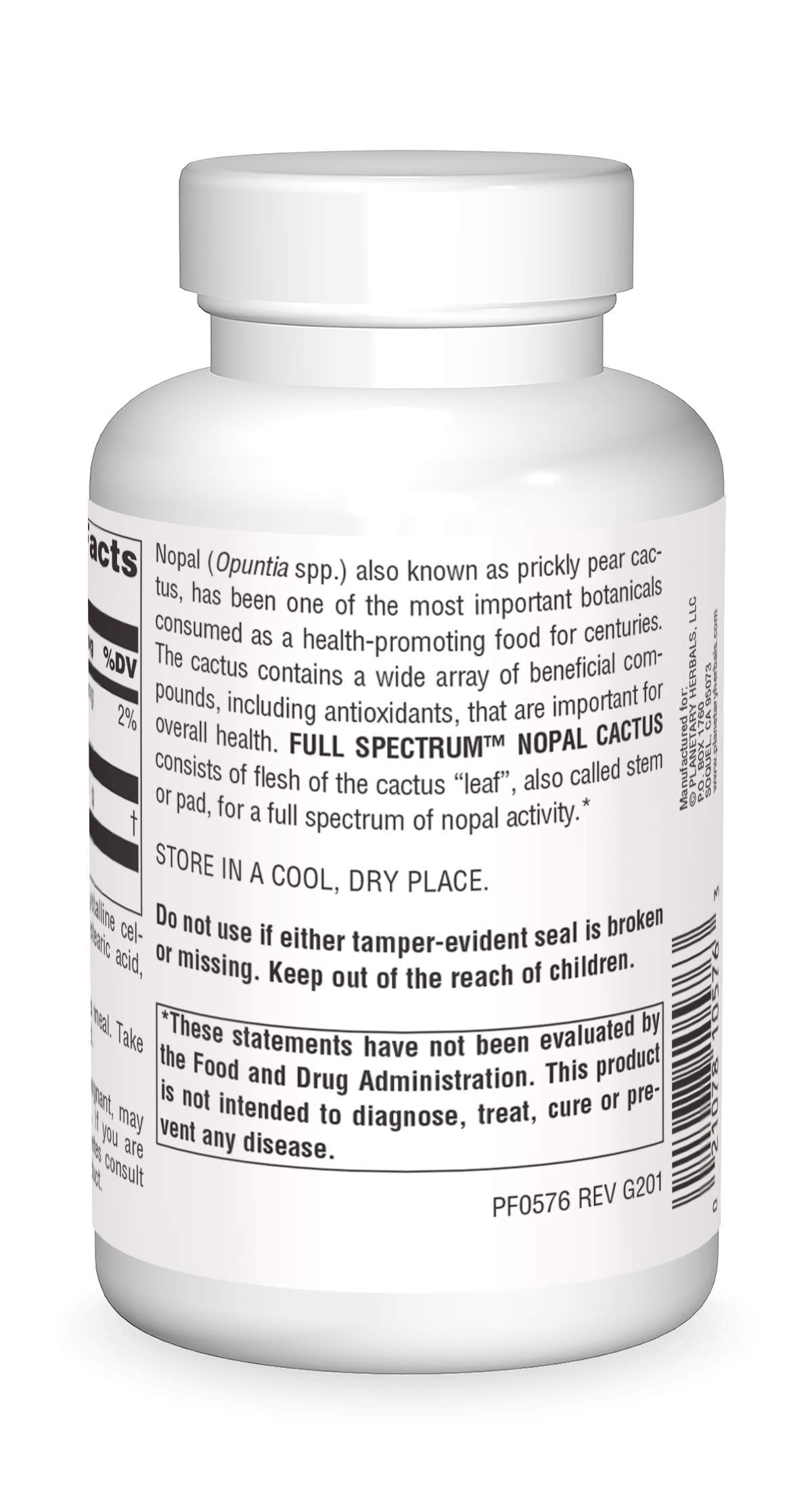 Planetary Herbals Full Spectrum Nopal Cactus, Prickly Pear Cactus, 100 ...