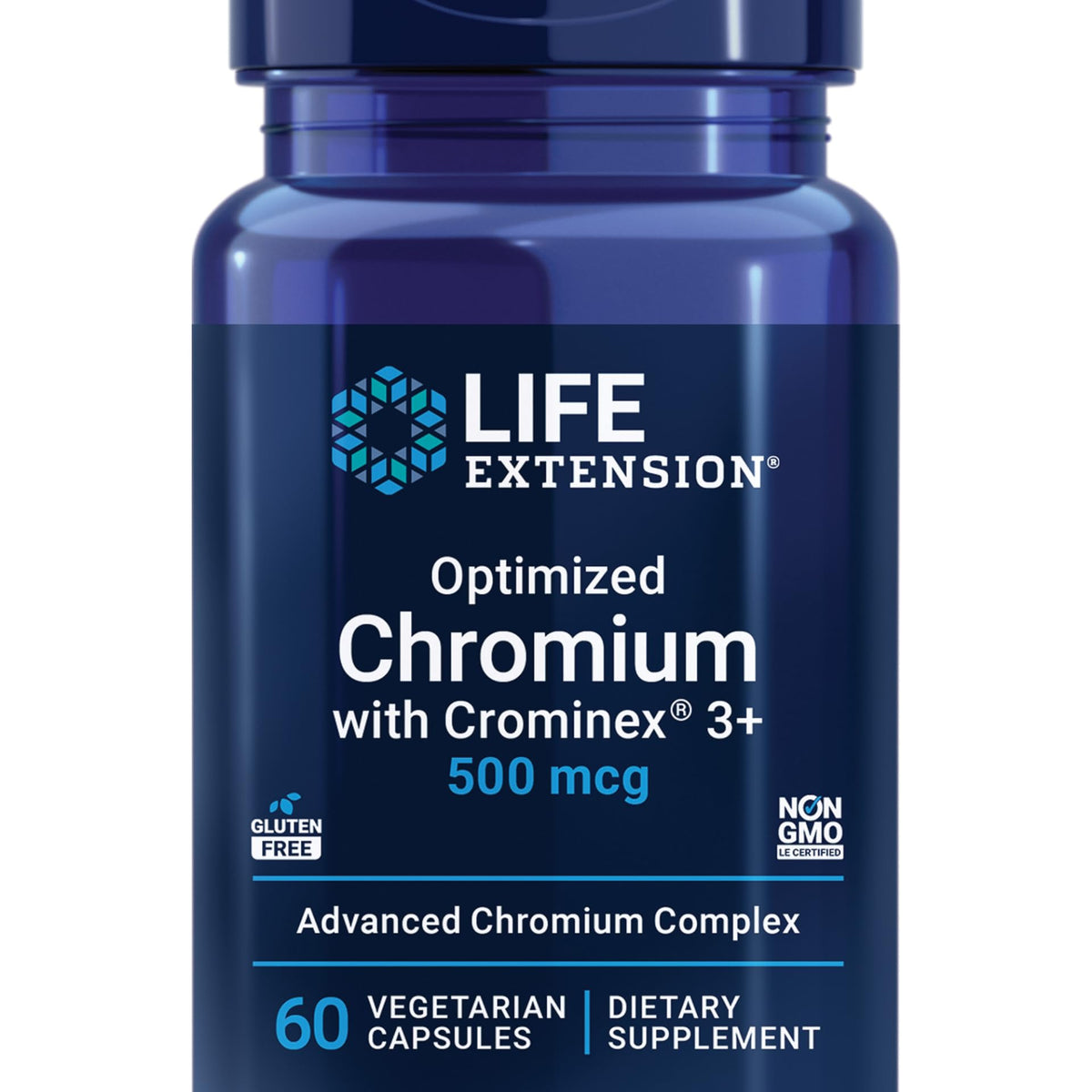 Life Extension Optimized Chromium with Crominex 3+ 500 mcg, Metabolism ...