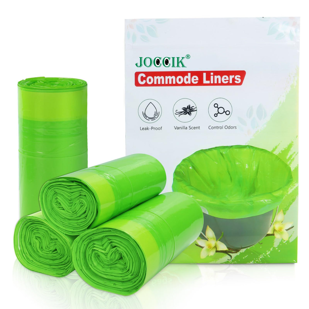 Commode Liners for Bedside Commode Vanilla Scented 100pcs Disposable B ...