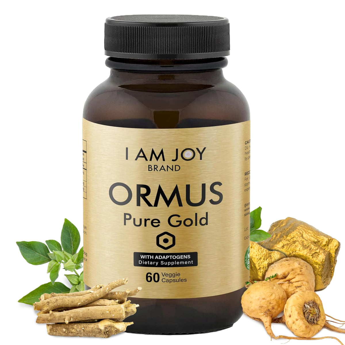 I Am Joy co. Ormus Gold Capsules Monoatomic Elements with Adaptogens M ...