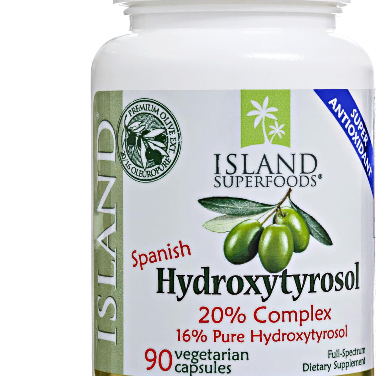 Island Nutrition, 20% Hydroxytyrosol Complex™ Olive Fruit Extract - Su ...