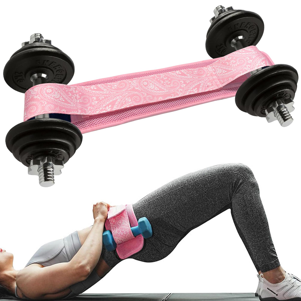 Hip Thrust Belt – Heavy Duty & Secure Glute Trainer with Non-Slip Rubb ...
