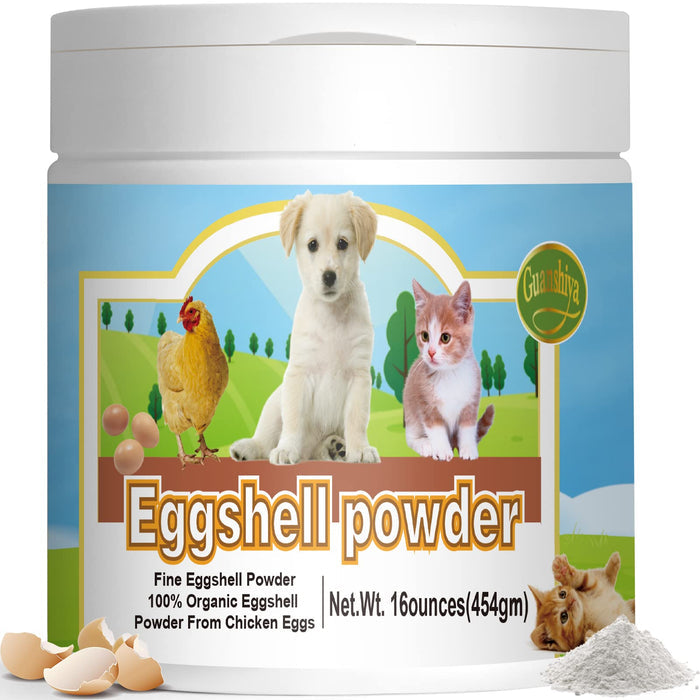 Eggshell Powder Calcium Supplement for Dogs and Cats(16 oz), Great for ...