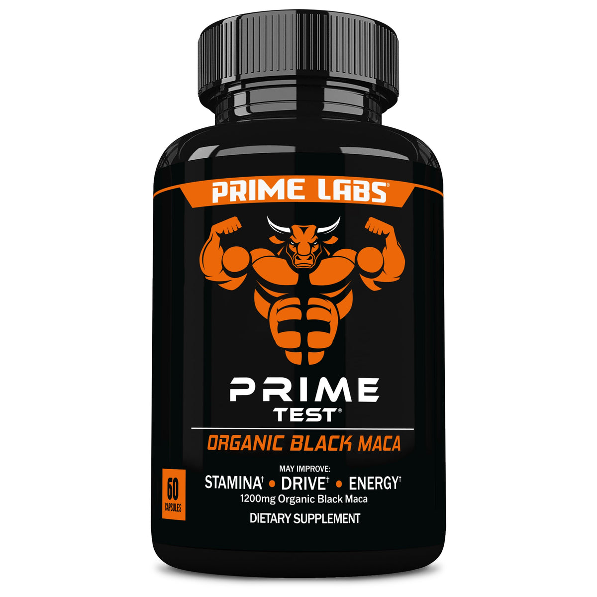 Prime Labs Organic Black Maca Root Capsules 1,200mg - Stamina, Drive ...