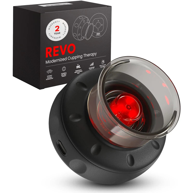 REVO the Original 4-in-1 Smart Cupping Therapy Massager with Red Light ...
