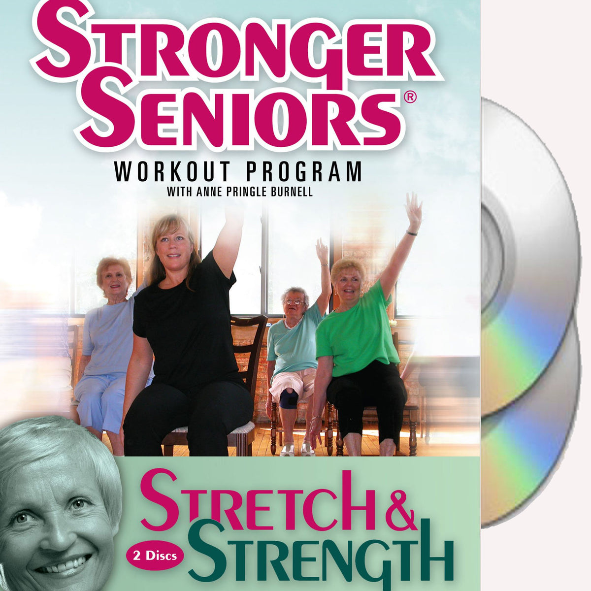 Stronger Seniors® Stretch and Strength DVDs- 2 disc Chair Exercise Pro ...
