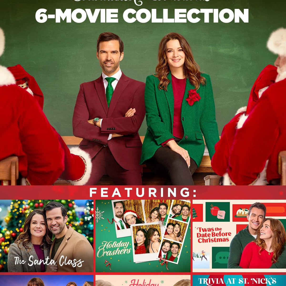 Hallmark 6-Movie Collection (The Santa Class, Holiday Crashers, Twas t ...