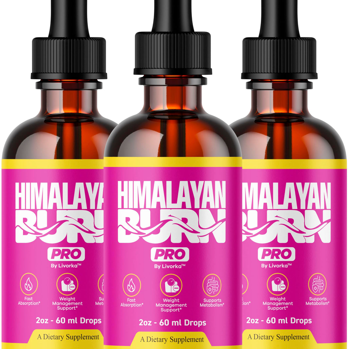 (3 Pack) Himalayan Burn Pro Drops - HimalayanBurn Pro Advanced Formula ...